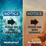 (2 Pack) Please Use Main Entrance Sign - Walmart.com
