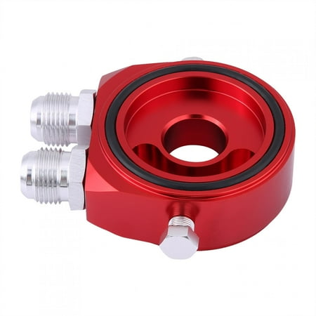 Oil Filter Sandwich Plate,M20 x 1.5 Aluminum Oil Cooler Sandwich Plate ...