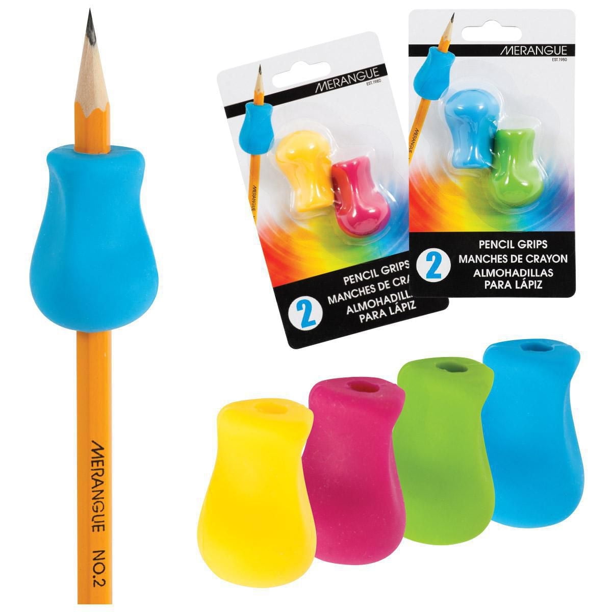 Click here for Merangue Pencil Grips  Assorted  12 Pack prices