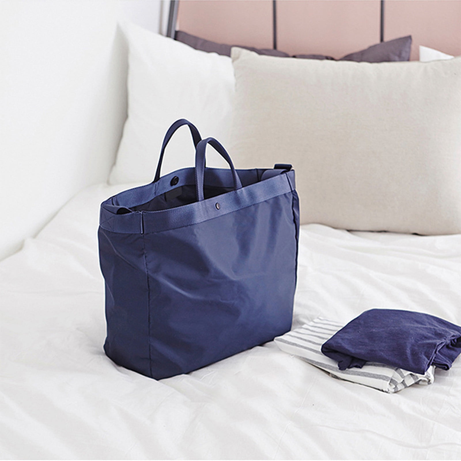 Dpityserensio Handbag - Nylon Lightweight Portable Shoulder Bag Tote ...