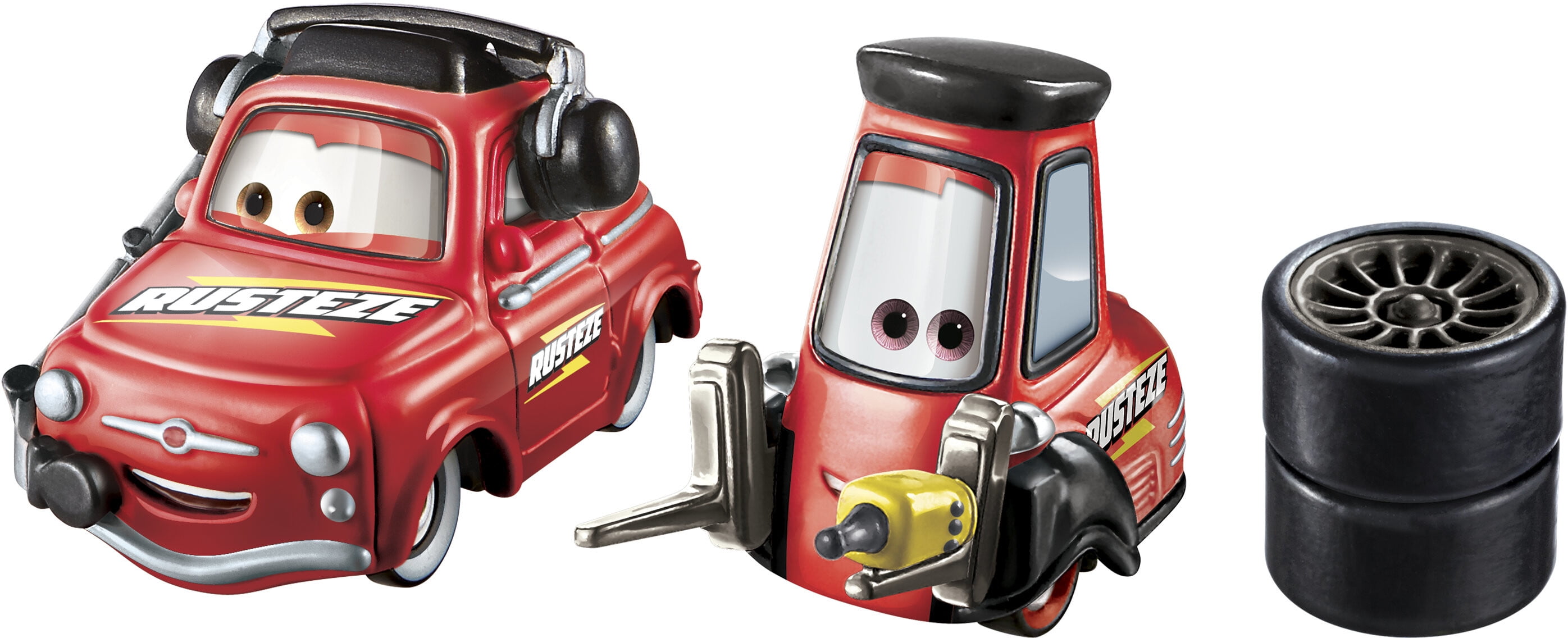 Disney Pixar Cars Nascar Pit Crew Luigi & Guido Car Vehicle Playset (4 ...