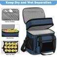 Double Deck Insulated Lunch Box, Expandable Large Lunch Bag Leakproof ...