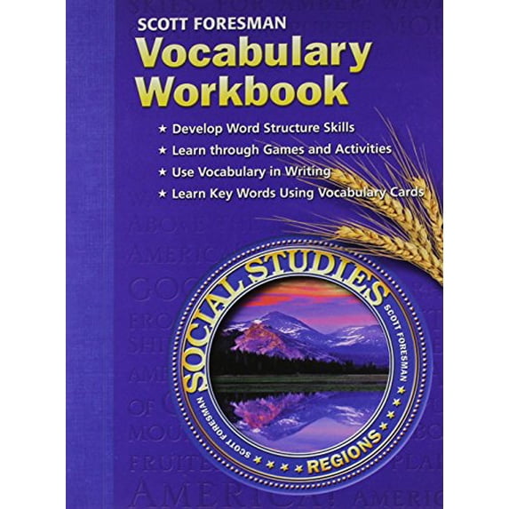 Pre-Owned Scott Foresman Social Studies: Regions- Vocabulary Workbook ...