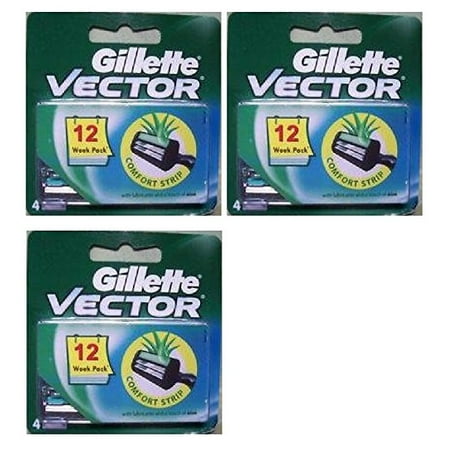 Vector Plus Refill Razor Blades 4 ct. (Pack of 3) | Walmart Canada