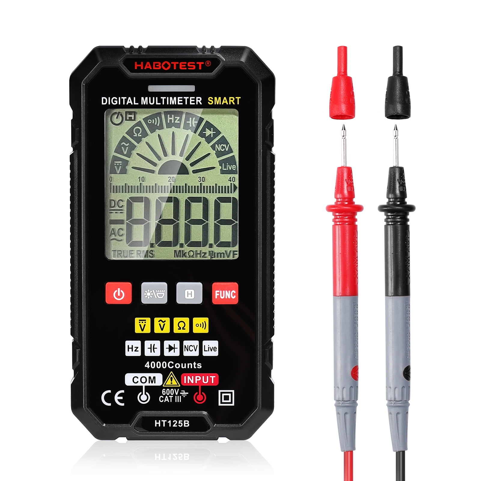 HABOTEST HT125B Large Display Screen Digital Intelligent Portable ...