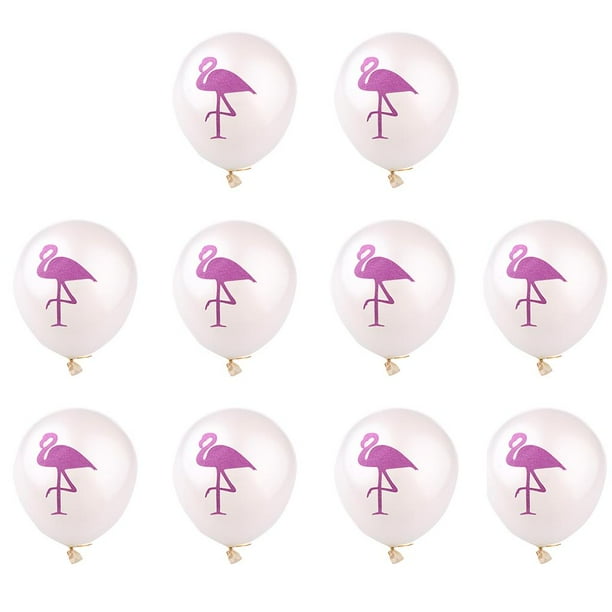 Globos de Fiesta Hawaiana Yuyangstore Flamenco 10pcs | Bodega Aurrera ...