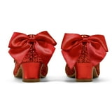 Bocca Girls Party Dress Shoes Red Mary Jane Wedding Princess Shoes With ...