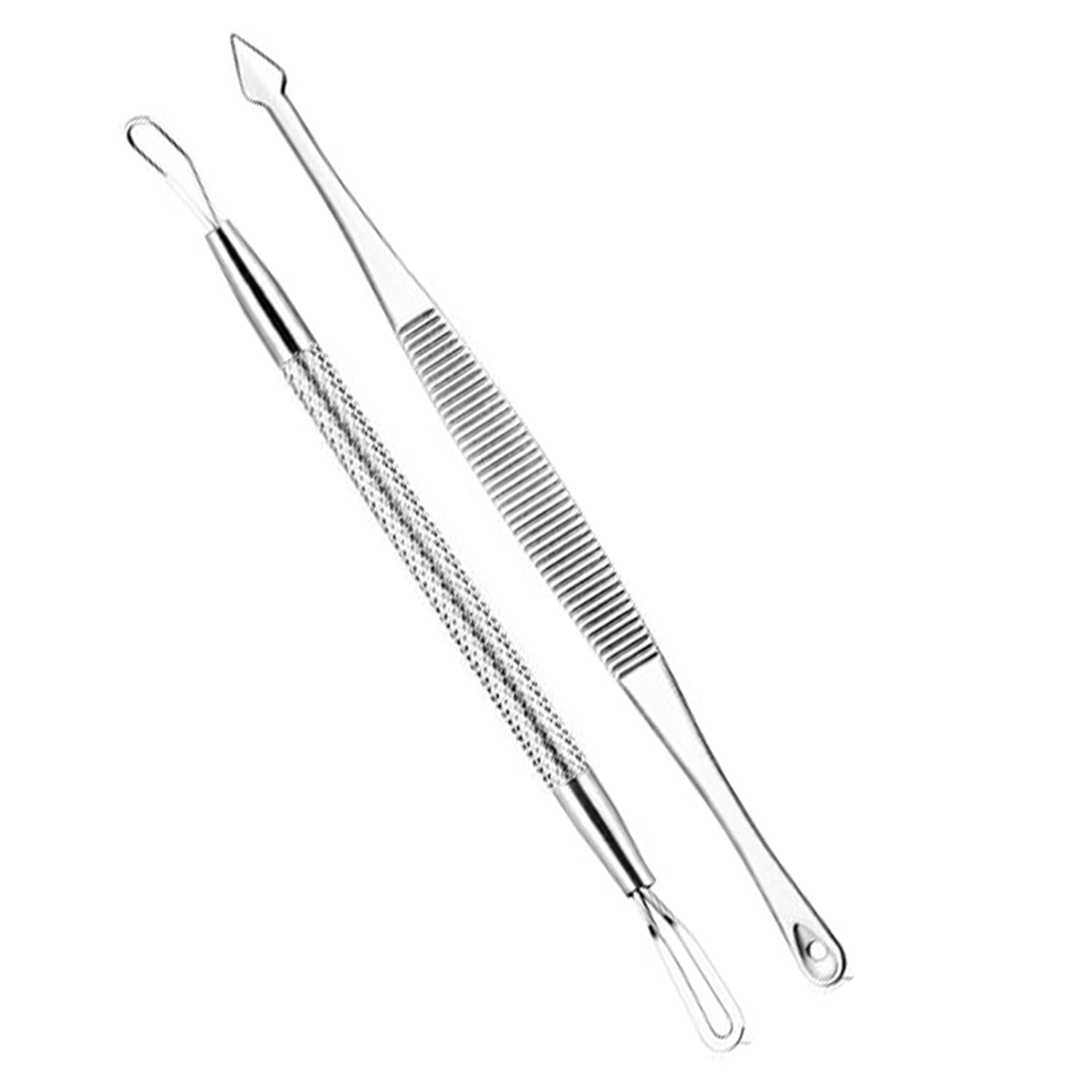 Blackhead Whitehead Remover Pimple Popper Tools 2 PC Set Acne Comedone ...