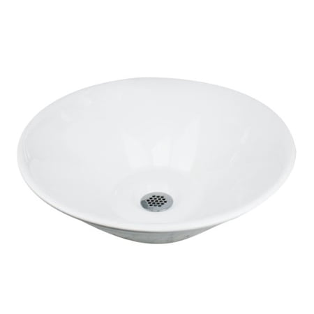 Nantucket Sinks NSV222 Round Cone shaped Vessel Sink, White | Walmart ...