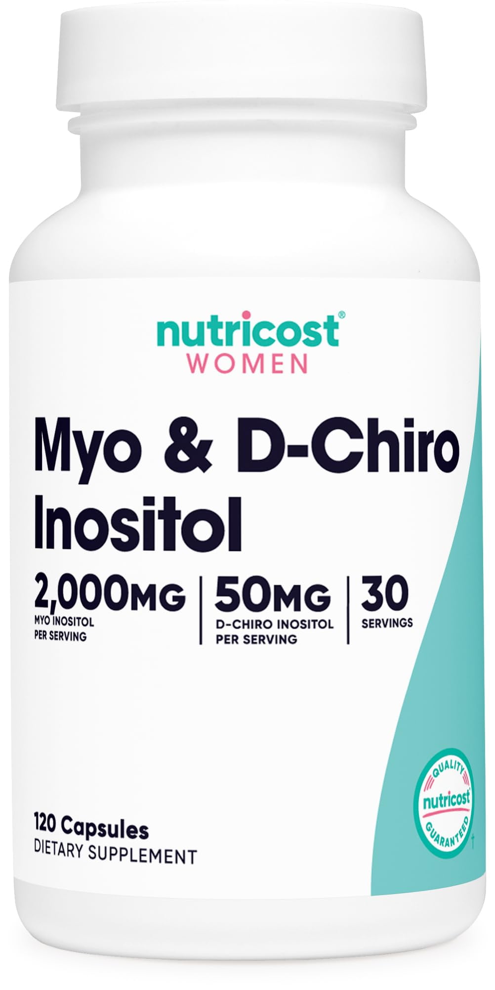 Suplemento Nutricost Myo Inositol y D-Chiro Inositol 2000 mg | Bodega ...