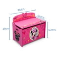 Disney Minnie Mouse Deluxe Wood Toy Box by Delta Children, Greenguard ...