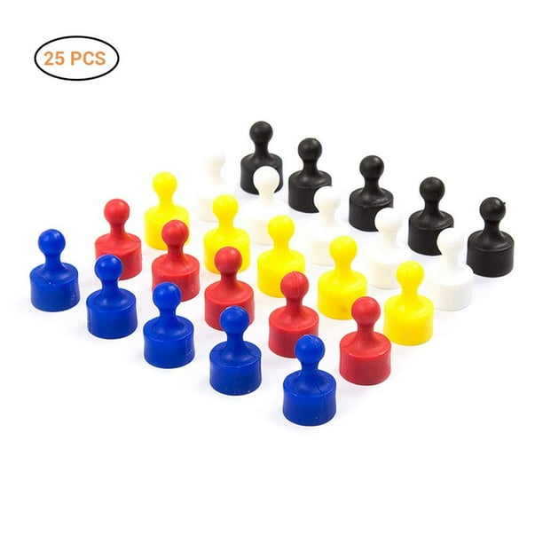 juguse DIY Colorful Magnetic Thumbtacks Plastic Pin Magnets Whiteboard ...