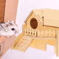 BESTYASH Wooden Hamster Hideout for Small Animals Cozy and Engaging ...
