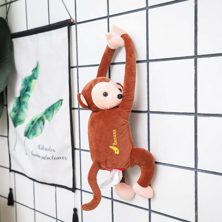 Cartoon Plush Monkey Toy Paper Napkin Tissue Box.Tissue Holder ,Paper ...