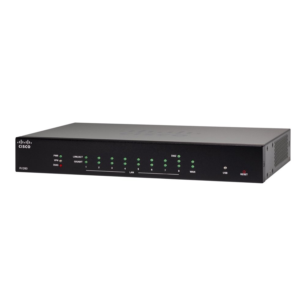 Cisco Small Business RV260 - Router - 8-port switch - rack-mountable ...