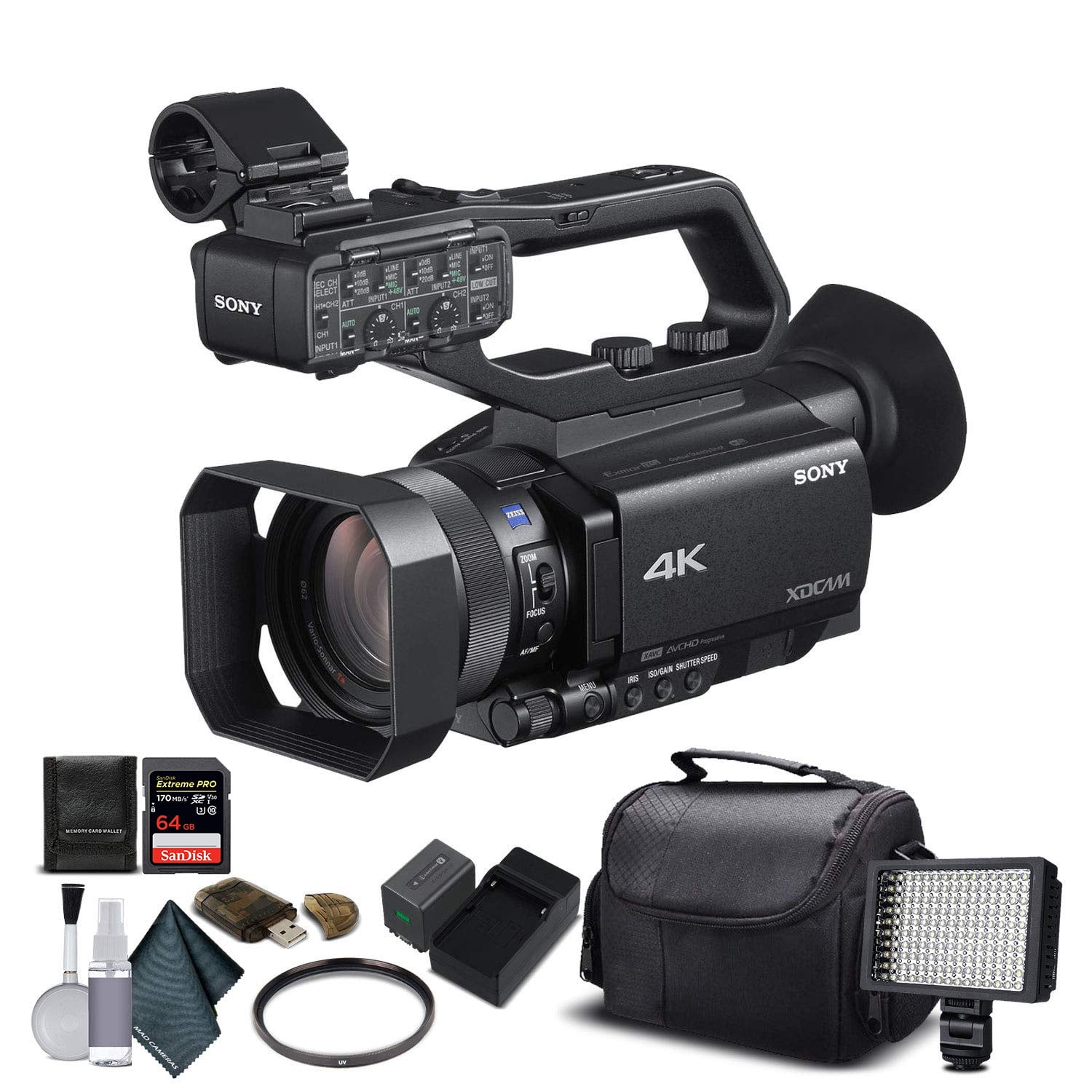 Buy Sony XDCAM PXW-Z90V 4K Flash Memory Premium Camcorder Starter ...