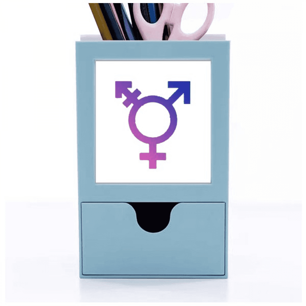 Gender Identity Rainbow Equality Desk Supplies Organizer Pen Holder ...