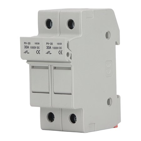 Fuse Holder Base, 15A PV Fuse Holder 2P ABS Shell High Strength 1000V ...