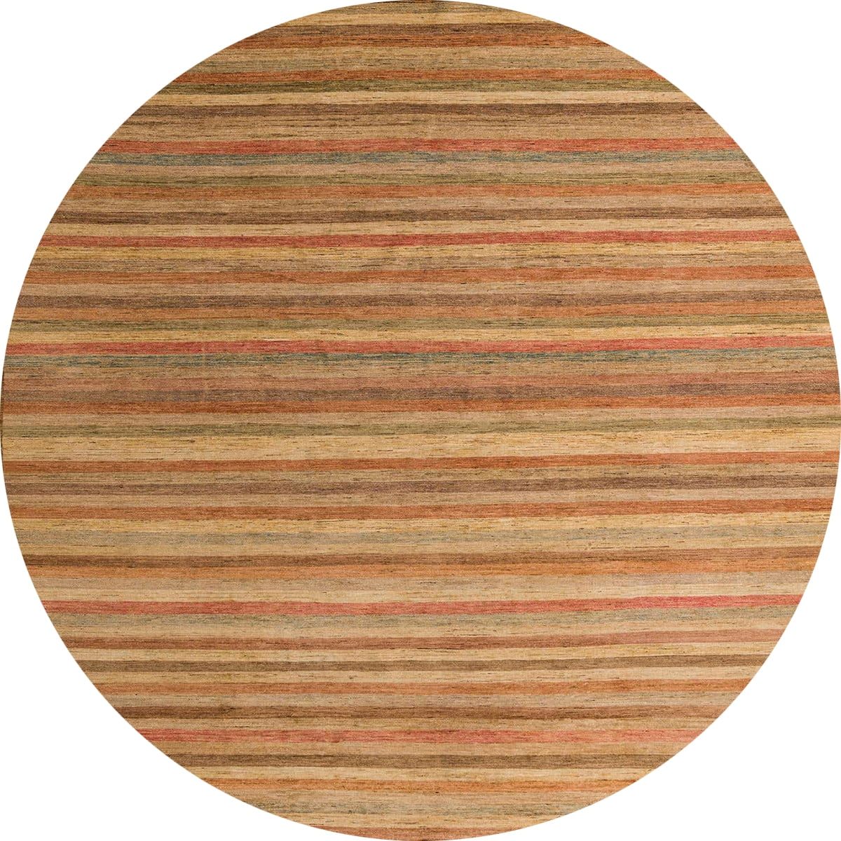 Ahgly Company Indoor Round Abstract Sedona Brown Abstract Area Rugs, 5 ...