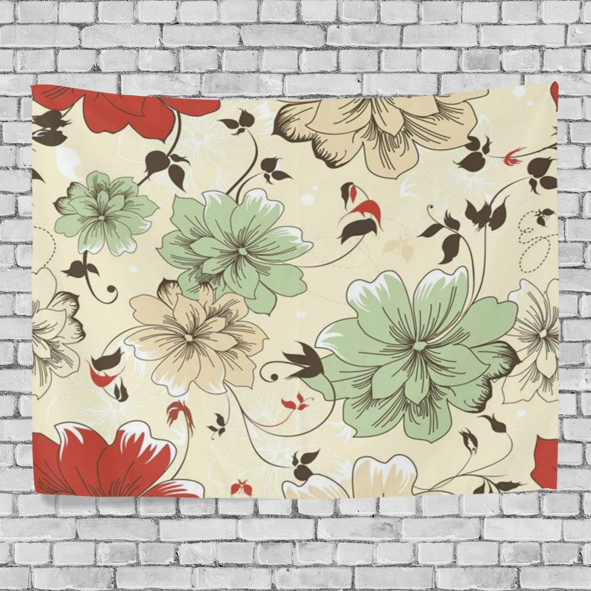 POPCreation Wall Tapestry Tumblr Unique Art Flowers Texture Pattern ...