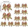 12pcs Christmas Tree Bows Ornaments 6 Inch Large Christmas Wreath Bows