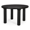"Armen Living Cirque 54"" Round Dining Table with Black Pedestal, Mid ...