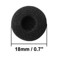 50pcs Black Soft Sponge Earpads, Replacement Earbuds 18 x 5mm for Round ...