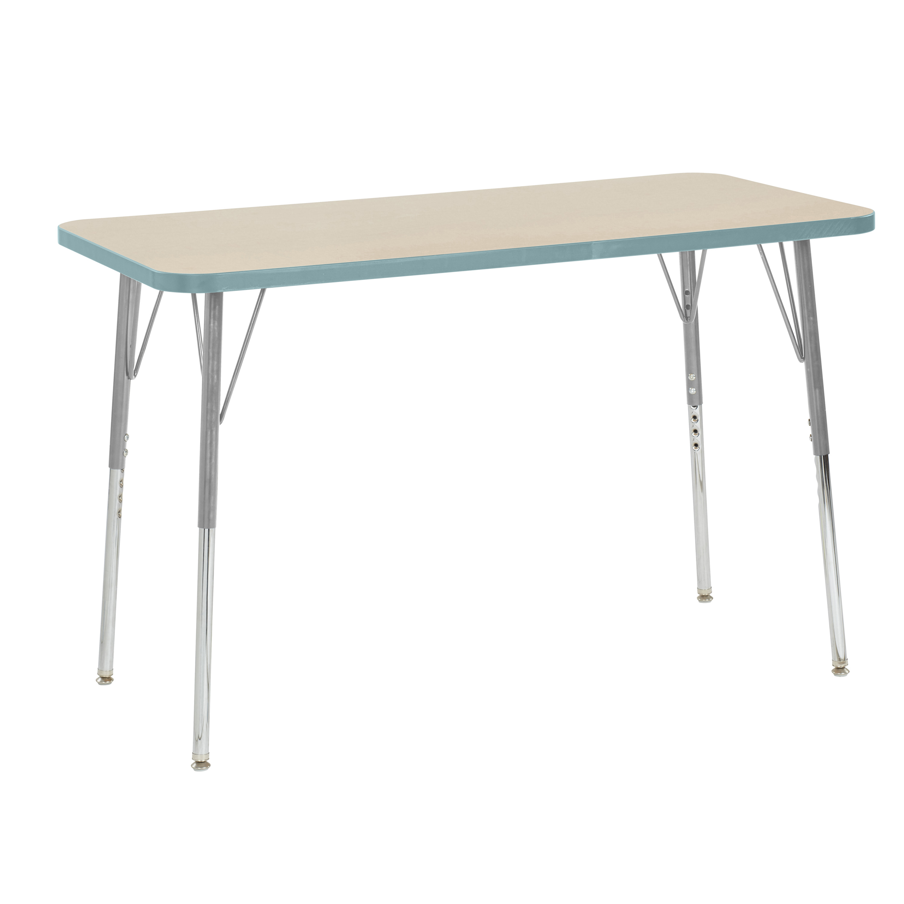 ECR4Kids 24"x48" Rectangular Contour Adjustable Activity Table ...