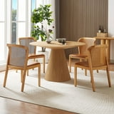 WILLIAMSPACE 47.24" Round Dining Table for 4 to 6, Modern Wood Kitchen ...