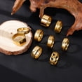 9Pcs Stainless Steel Rings for Men Square Signet Ring Pinky Thumb Rings ...