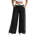 Abomasnow Womens Parachute Pants Y2K Side Striped Wide Leg Sweatpants ...
