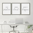 3 Pieces Canvas Print Set Goals,Say Prayers,Work Hard Poster Painting ...