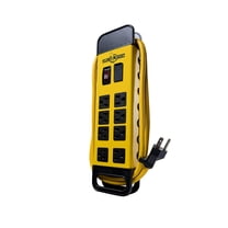 Yellow Jacket 2177N 4-Outlet Metal Power Block Adapter, Electric Plug ...