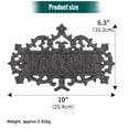 Sungmor Cast Iron Welcome Sign, Vintage Style Decorative Wall Plaque ...