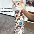 Guiexla Cat Grooming Wrap Strong Self-Adhesive Cat Restraint Bag Anti ...