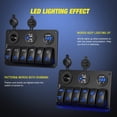 Nilight 6 Gang Rocker Switch Panel Laser Etched Aluminum Panel ...