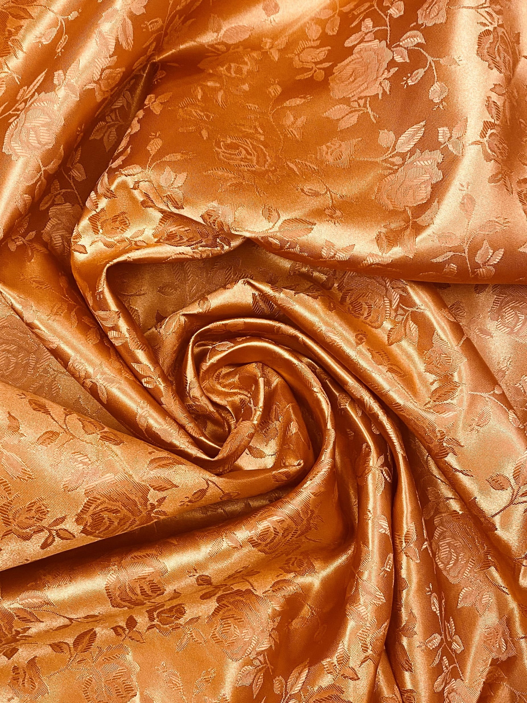 Brocade Roses Satin, 60" Wide, Sells by the Yard from Sal Tex Fabrics ...