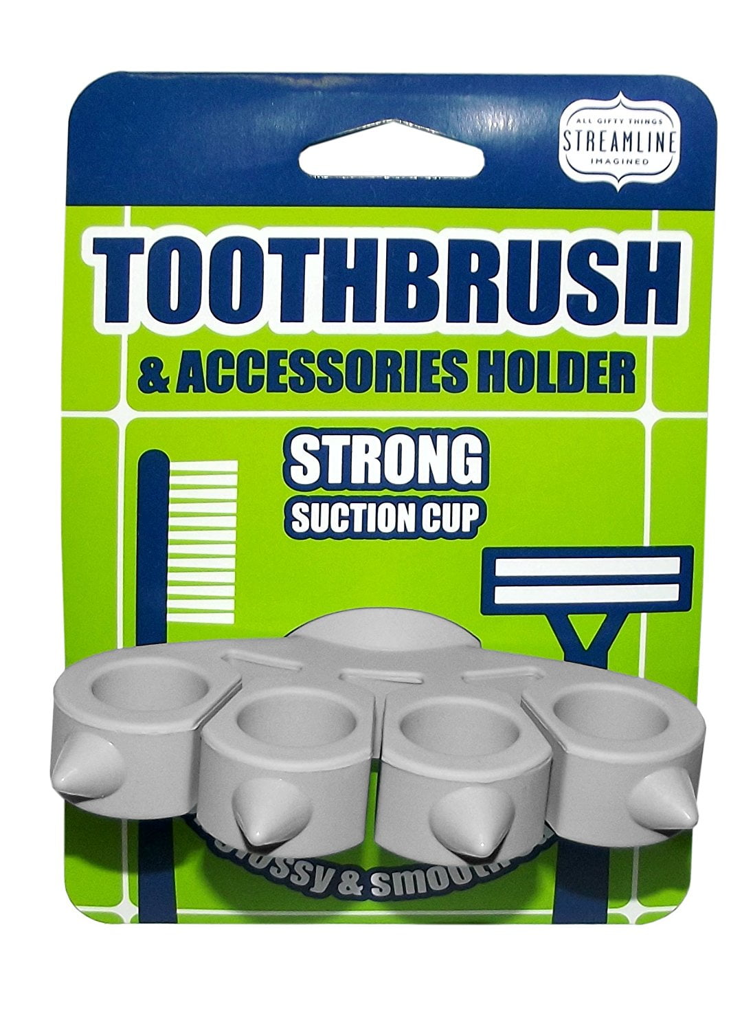 Knuckle Toothbrush and Accessory Holder (Gray) - Walmart.com
