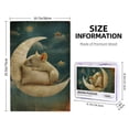 1000 PCS Mice Sleeping On The Moon - 1000 Piece Wooden Jigsaw,Wonderful ...