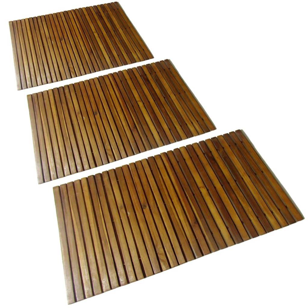 Click here for Vidaxl 3 Pcs Acacia Bath Mat 80 X 50 Cm 80 X 50 Cm prices