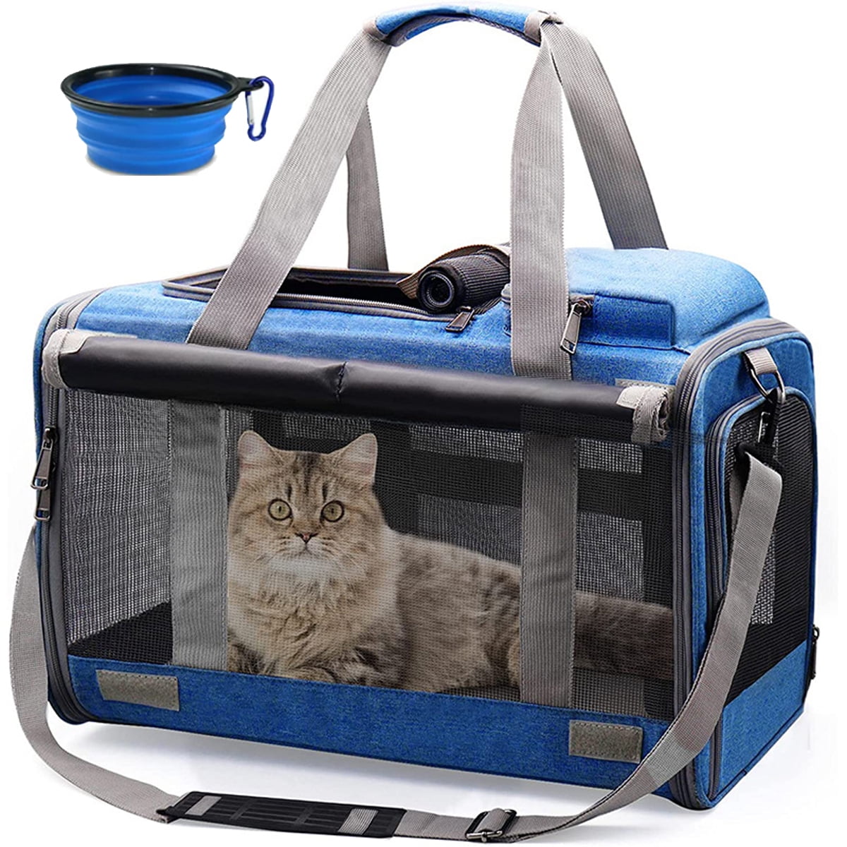Cat Carriers for Medium Cats Under 25 lbs, Pet Carrier for Cats Dog ...