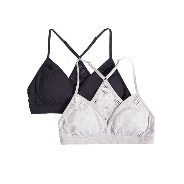 Wonder Nation Girls Crochet Bralette 2-Pack, Sizes 28-36 - Walmart.com
