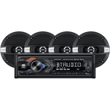 Dual Single-Din In-Dash All-Digital Media Receiver with Bluetooth, FM ...