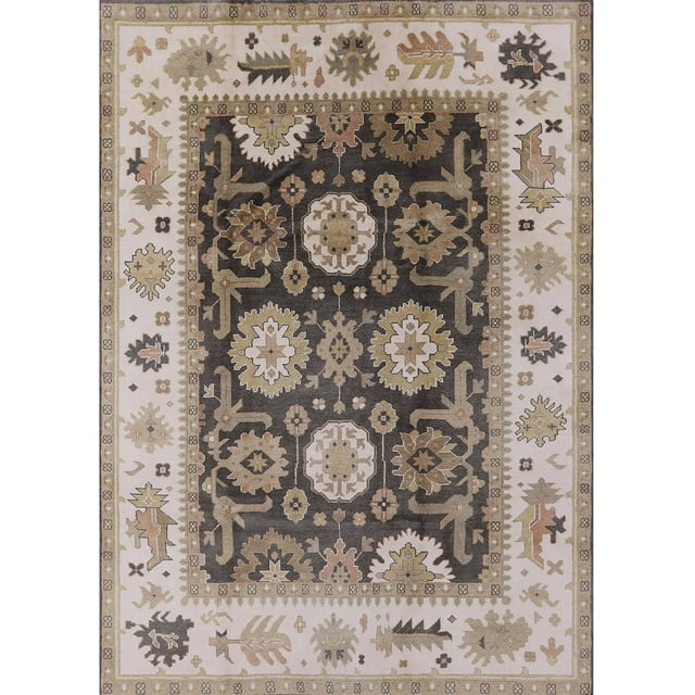 Ahgly Company Indoor Rectangle Mid-Century Modern Brown Brown Oriental ...