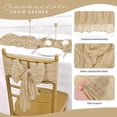 50 Cheesecloth Chair Sashes Bows Designed Chairsashes 15.7x70 Inch For ...