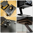 2Pcs Metal Bookshelf Speakers Risers Desktop Speakers Stands with ...