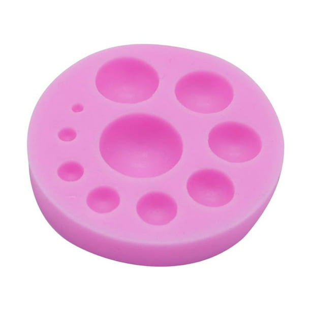 Fondant Chocolate Cake Mold Round Shaped Clay Resin Molds Non-stick ...