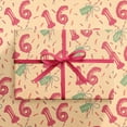 IYFFDFE-16th Birthday Wrapping Paper for Girls, Mini Roll, Pink Number ...