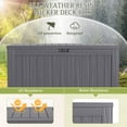 Homall 120 Gallon Outdoor Patio Box Deck Plastic Resin Storage Box ...