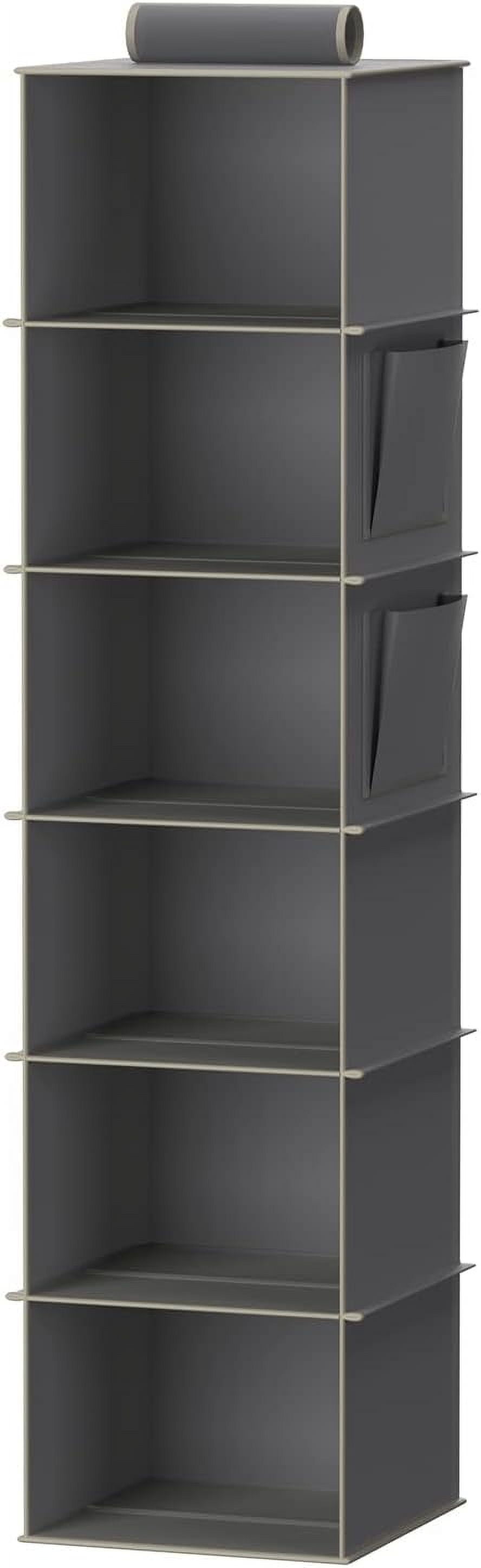 Compact Closet Organizer, Space Saving Hanging Closet Organizer with ...